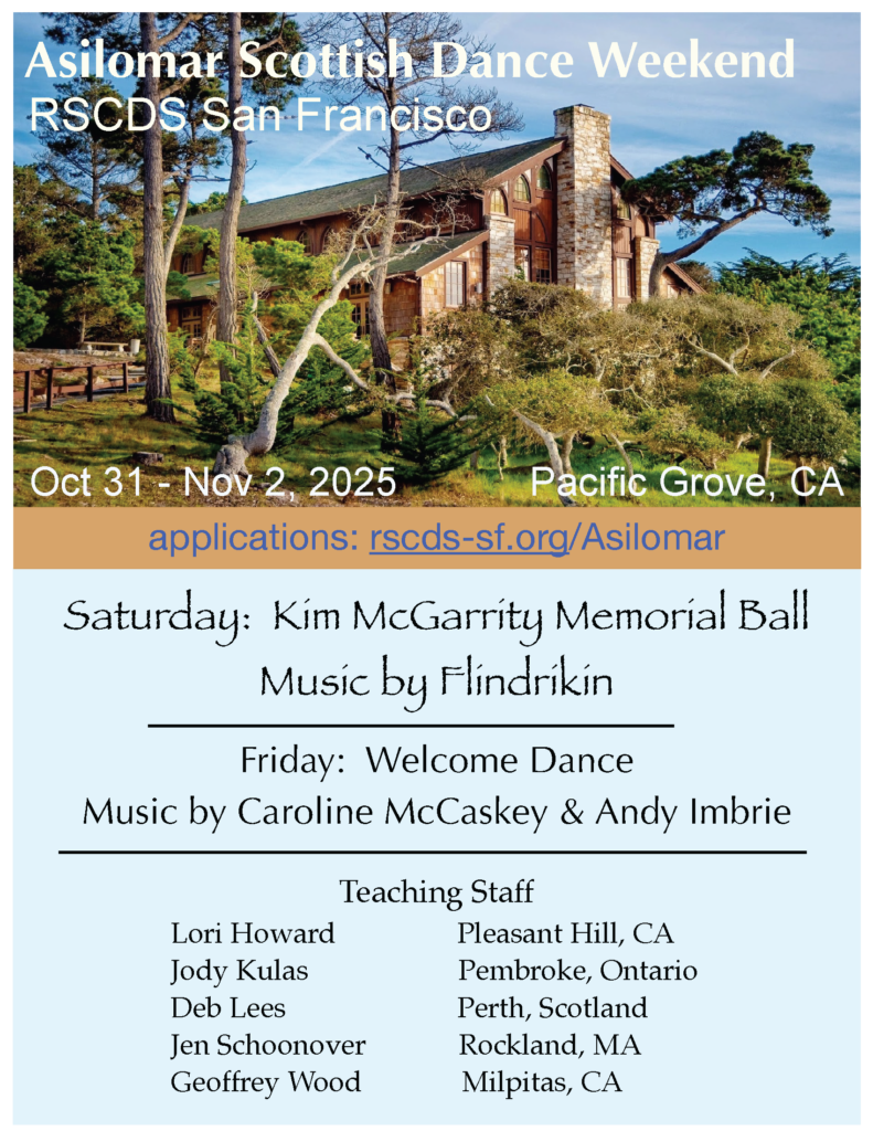 Asilomar Weekend Workshop - The Royal Scottish Country Dance Society ...
